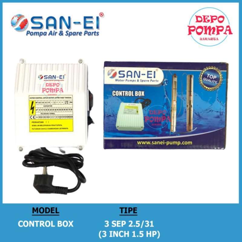 Promo Control Box Pompa Air Satelit San Ei 3 Inch 1.5 Hp Diskon 23% Di ...