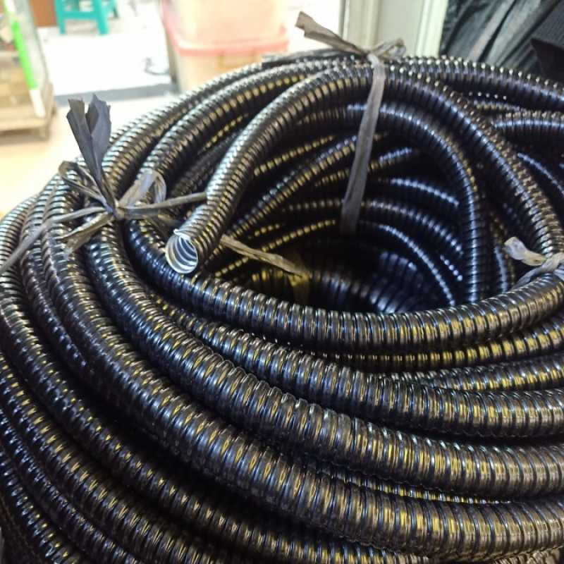 Promo flexible conduit metal 5/8 hitam 50m/roll Diskon 23% di Seller CV ...