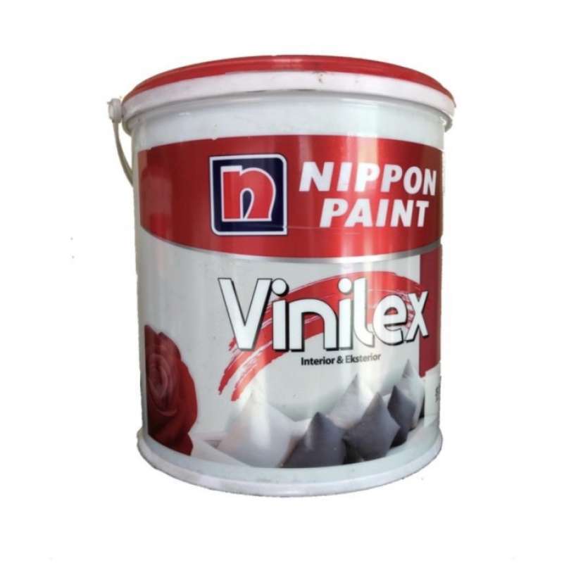 Promo Cat tembok vinilex kembang hitam warna hitam galon 5kg nippon ...