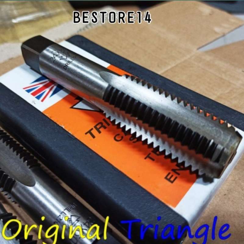 Promo Hand tap 3/4 x 10 UNC TRIANGLE 3 Pcs Alat pembuat ulir drat baut ...