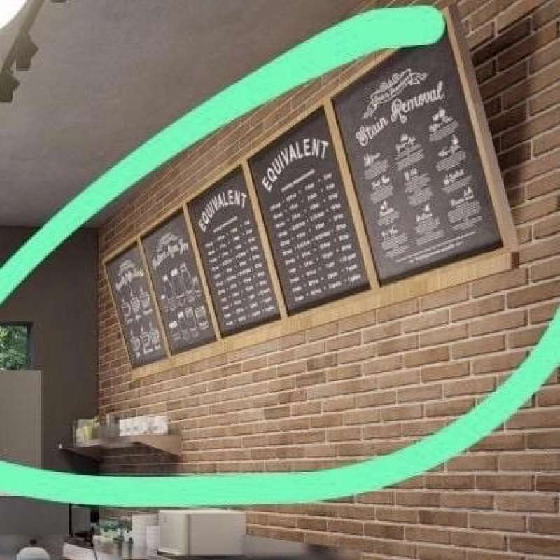 Jual Papan Menu Panjang 5 Baris 60x315cm Di Seller Amartha Store ...