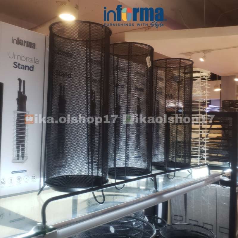 Promo Informa - Tempat Rak Keranjang Payung Hitam / Umbrella Diskon 23% ...