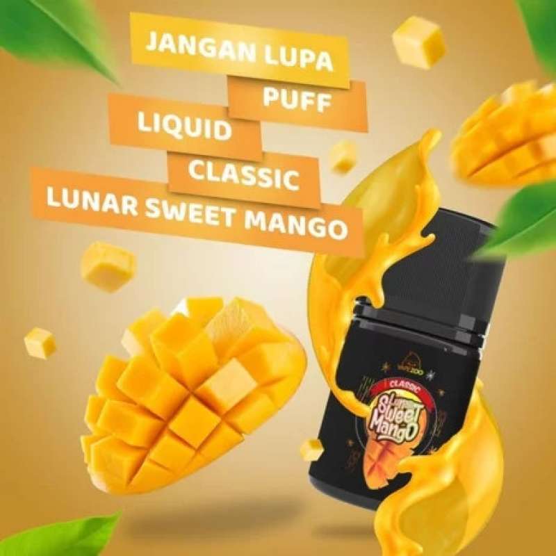 Promo Vape zoo Lunar Sweet Mango Classic 60ML Liquid Freebase Diskon 14 ...