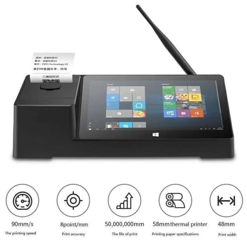 Promo Pos Printer Thermal Tablet 58mm Windows 10 Mini Pc Pipo X3 Pc ...