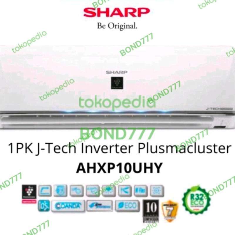 Promo Sharp AC Single Split 1pk AHXP10UHY Inverter Ion Plasmacluster ...
