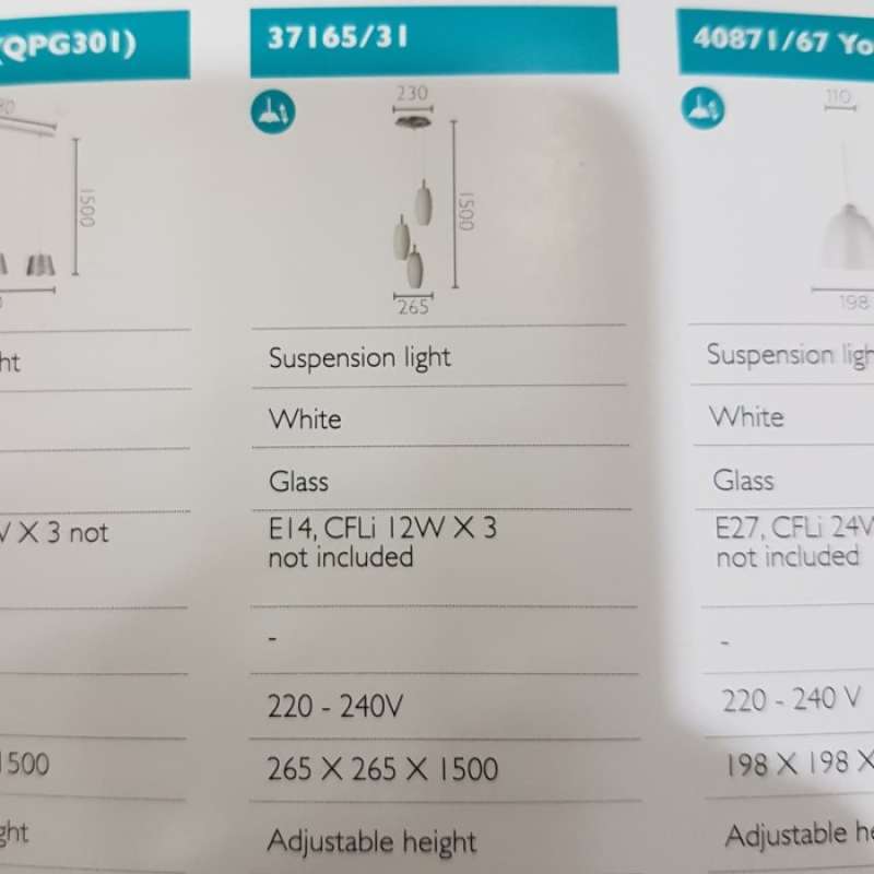 Promo Philips 37165 Pendant Light Diskon 23% Di Seller Pt. Wakasa ...