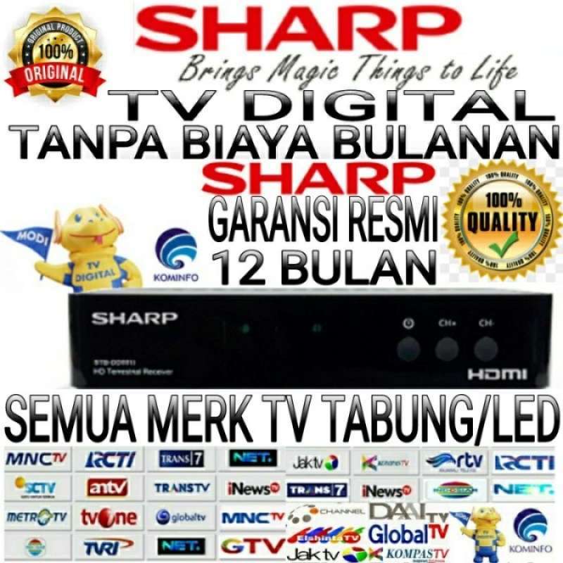 Promo SET STOP BOX DIGITAL SHARP TV DIGITAL FULL HD TV TABUNG LED ...