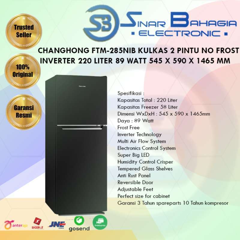 Jual Kulkas 2 Pintu No Frost Changhong Original, Murah & Diskon Juni ...