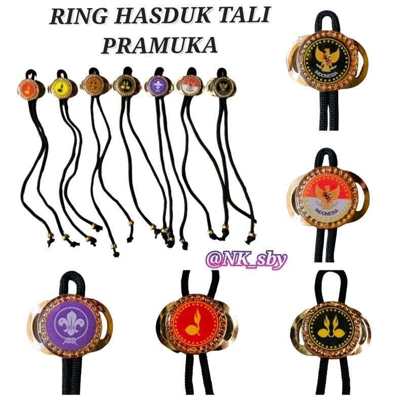 Promo RING HASDUK PRAMUKA Model Tali - Tunas Merah Diskon 10% di Seller ...