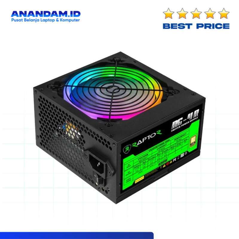 Jual PSU RAPTOR RG-4R 400w - RGB POWER SUPPLY 400 watt RG - 4R di ...