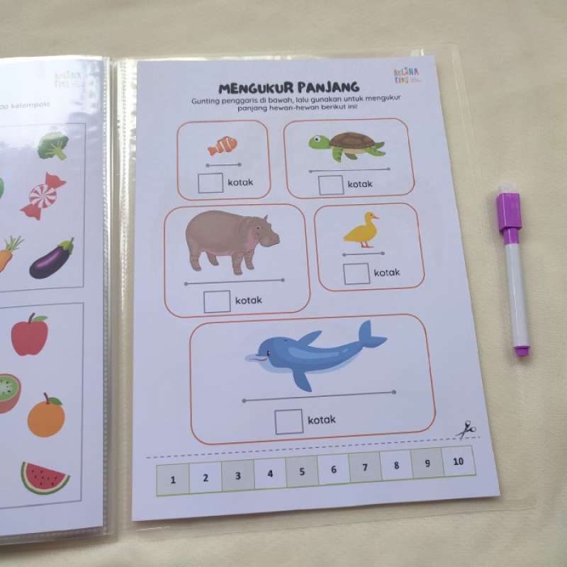 Promo Wroksheet Vol. 03 / Lembar kerja anak usia 5th+ - + map & spidol ...