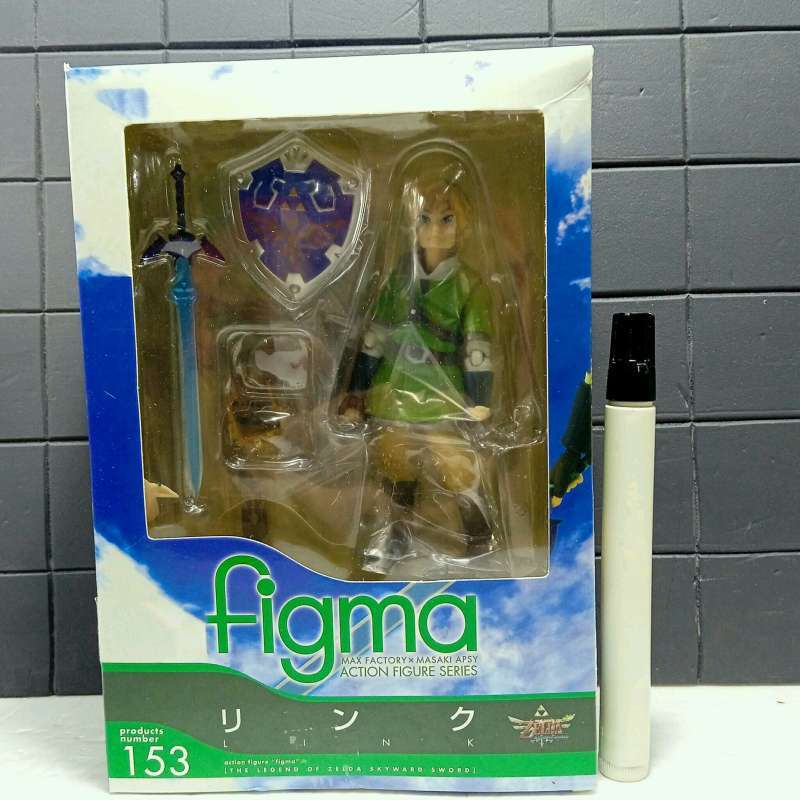 Jual mainan action figure Figma 153 zelda link tinggi 6 inch full ...