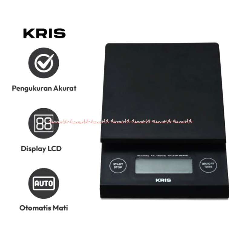 Jual Kris Chef Digital Coffee Scale Max 3kg Krischef Timbangan Digital ...