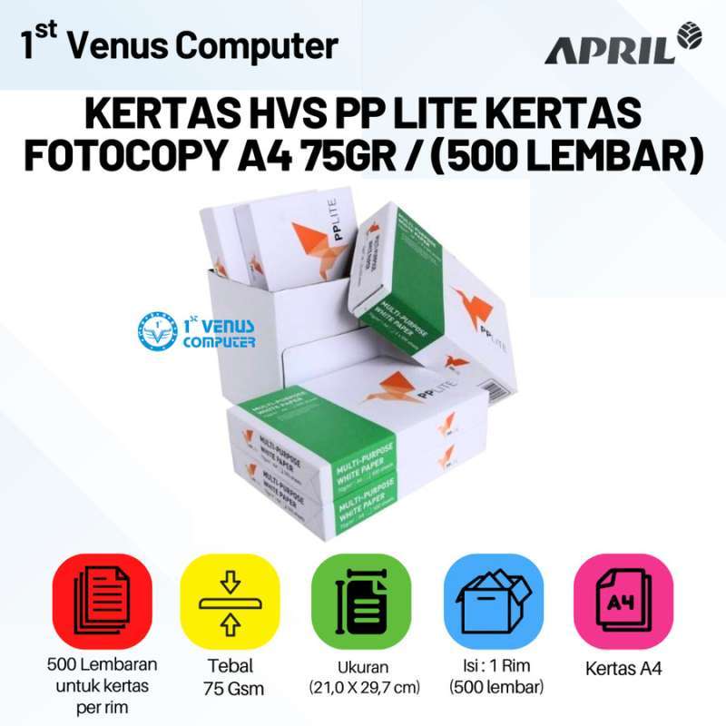 Jual Kertas HVS PP Lite Kertas Fotocopy A4 75gr /(500 lembar)/Hvs ...