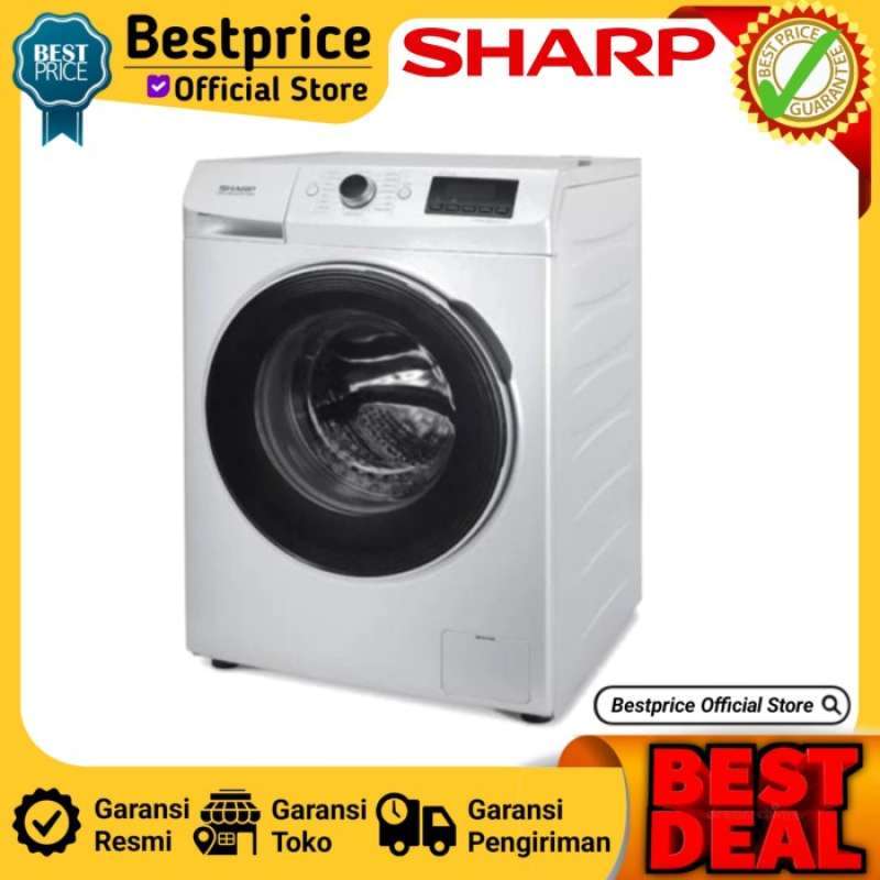 Promo SHARP ESF -L1073 MESIN CUCI FRONT LOADING BUKAAN DEPAN 7 KG ESFL1073 Diskon 23% di Seller ...
