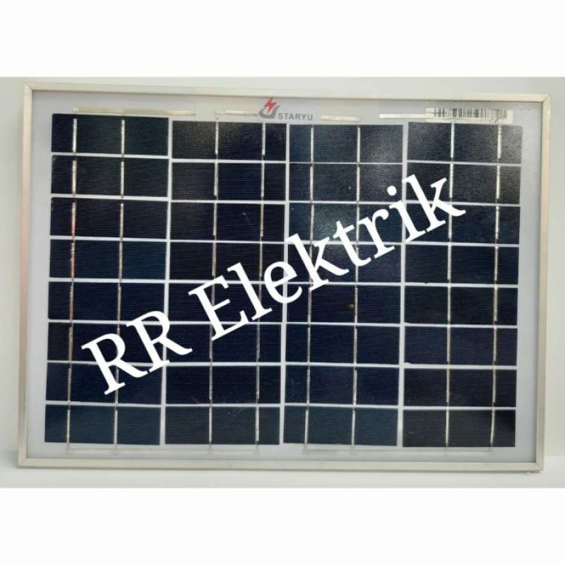 Promo SOLAR PANEL SOLAR CELL PANEL SURYA 10WP POLYCRYSTALLINE 10 WP ...