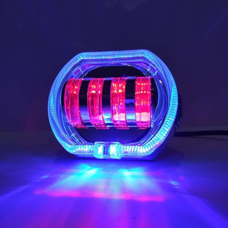 Promo Lampu Utama LED Daymaker BiLED Projie proji Projector 4 Mata ...