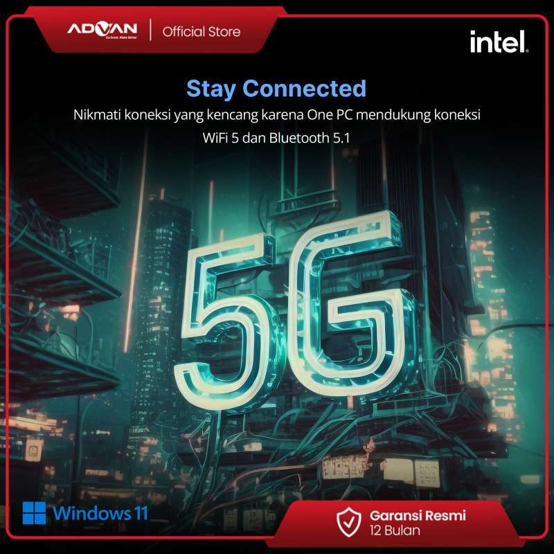 Jual Advan All In One Pc Aio Onepc Intel I5 8+512gb Windows 11 Di ...