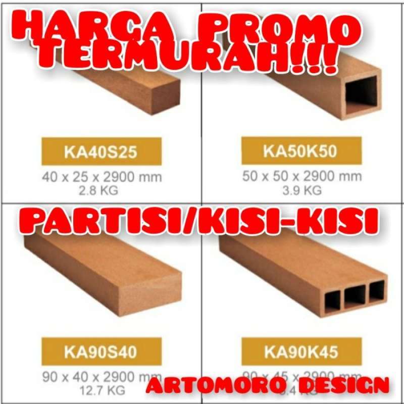Promo KISI-KISI WPC / PARTISI KAYU ASRI Diskon 23% di Seller Alfaza ...