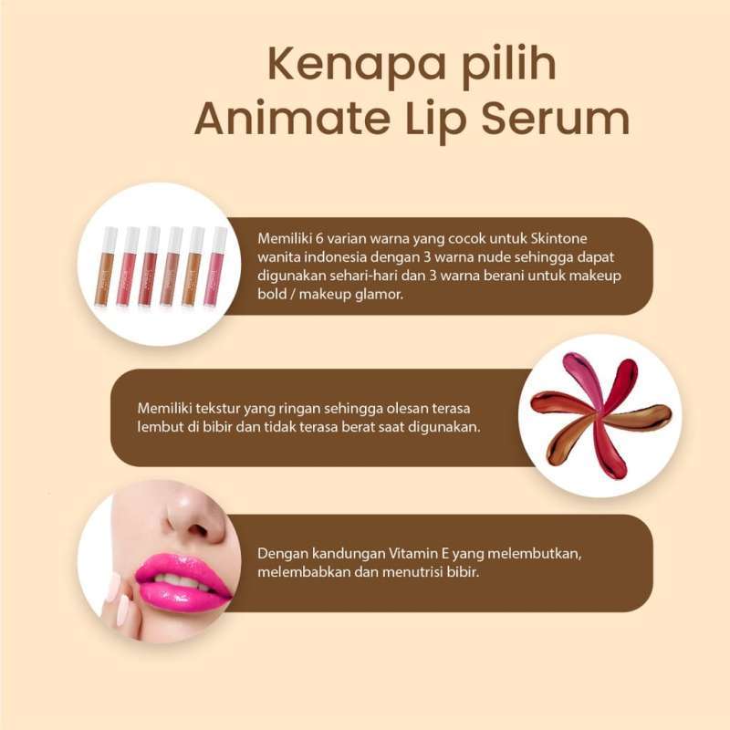 Jual Animate Lip Cream Matte /animate Lipcream Original Bpom Di Seller ...