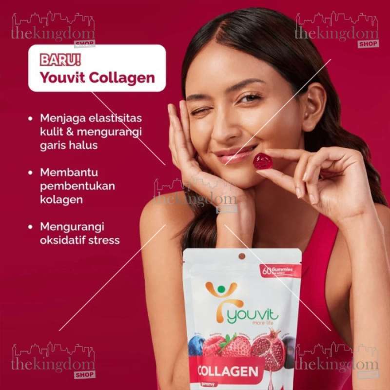 Jual Youvit Collagen Gummy 30 Days Suplemen Vitamin Anti Aging Kolagen ...