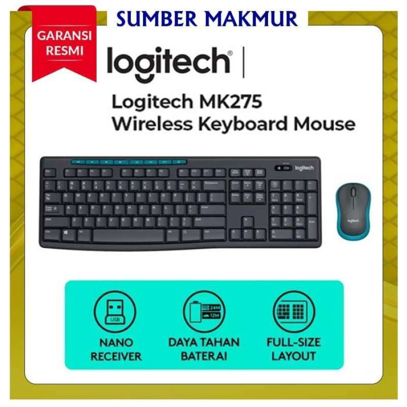 Promo Logitech MK275 Wireless Keyboard Mouse Diskon 23% di Seller GUGIYU STORE - Medan Satria ...