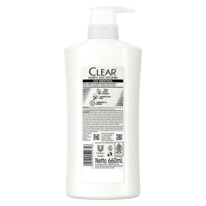Jual Clear Shp Ic Menthol Unsx Pump 660ml Di Seller Tiptop Online ...