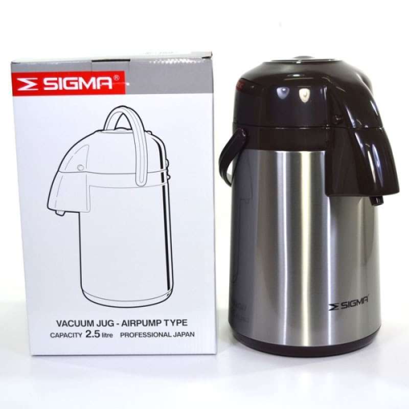 Jual Termos Sigma Vacuum Jug - Airpump Type 2.5 L (pns-2500) - Termos ...