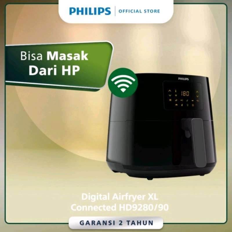 Jual PHILIPS HD9280 Digital Air Fryer XL 1.2 Kg 6.2 Liter 2000 Watt HD 9280 di Seller VIXION ...