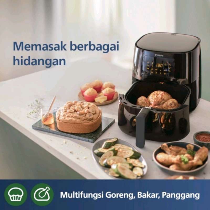 Jual PHILIPS HD9280 Digital Air Fryer XL 1.2 Kg 6.2 Liter 2000 Watt HD ...