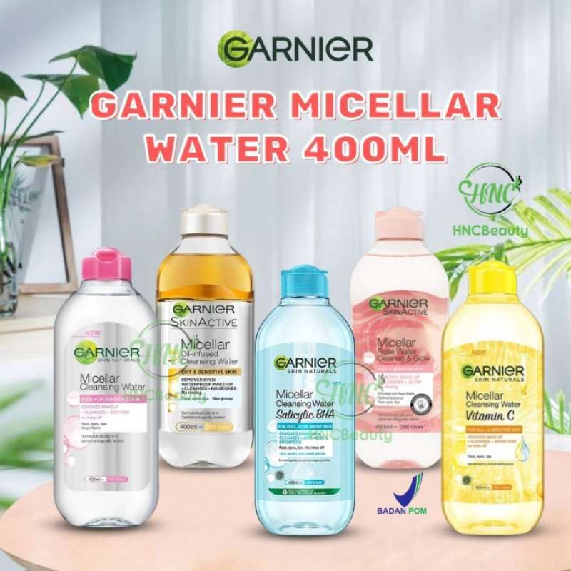 Jual GARNIER Micellar Cleansing Water Pink Blue BiPhase Oil Infused 400ml di Seller Premier ...