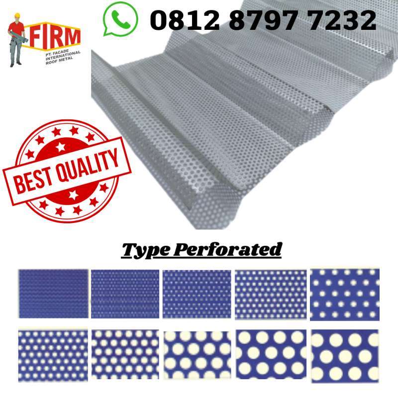 Jual Dinding Metal Berpori / Metal Cladding Perforated Diameter 3mm ...