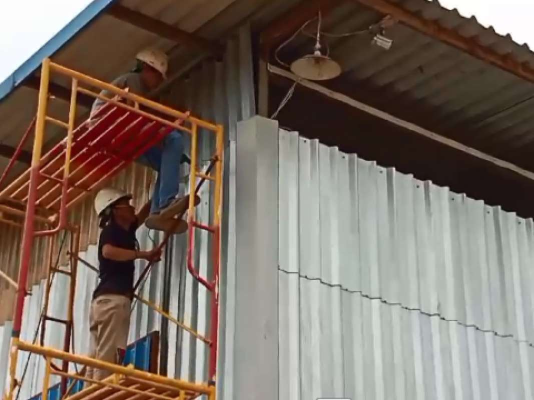 Jual Dinding Metal Berpori / Metal Cladding Perforated Diameter 3mm ...