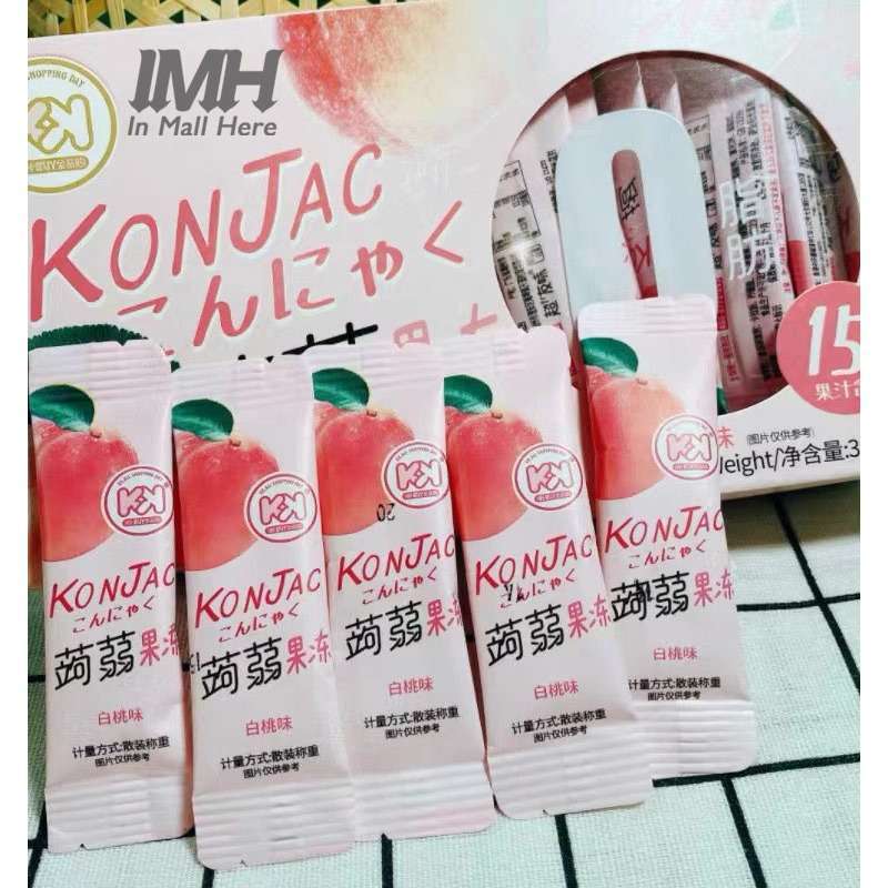 Jual Konjac Jelly persik putih anggur hijau - 10 sachet - Lactobacillus ...