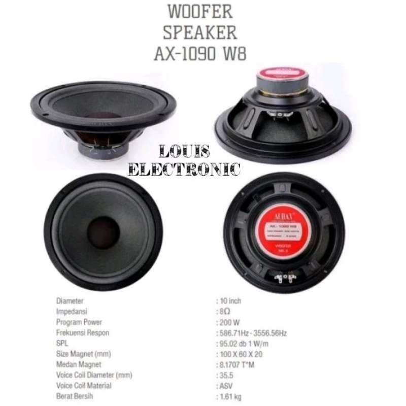 Jual Speaker Woofer 10 Inch Audax Original, Murah & Diskon Juni 2024 ...
