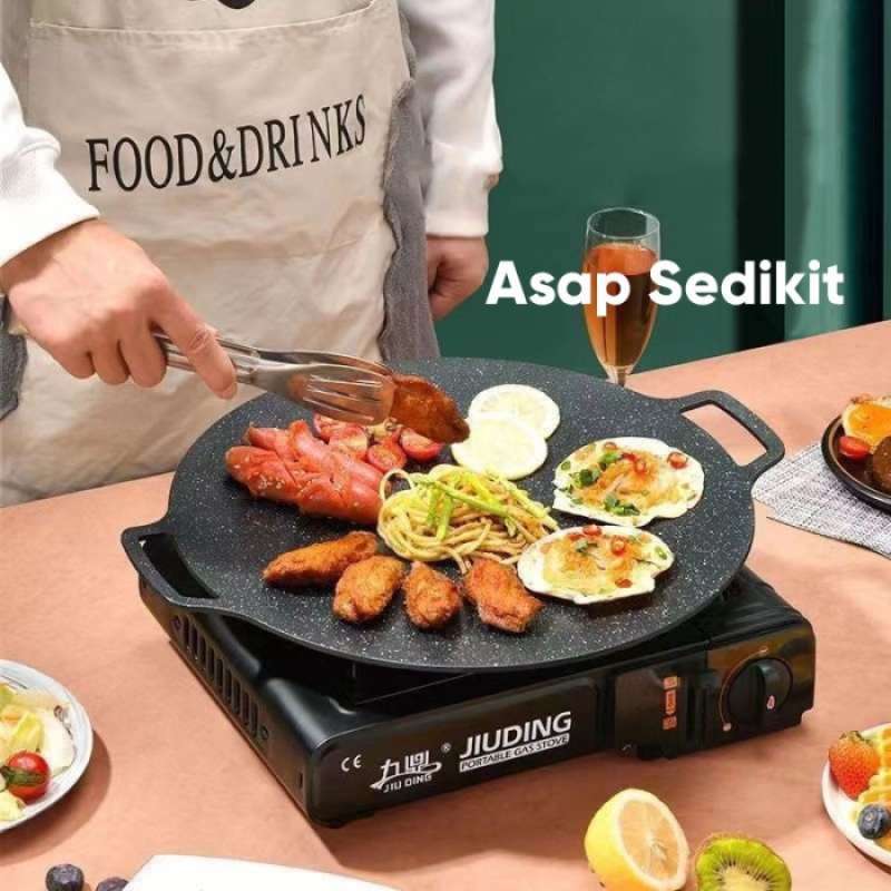 Jual Grill Pan Korean Alat Panggang Daging Panci Bbq Nonstick Model ...