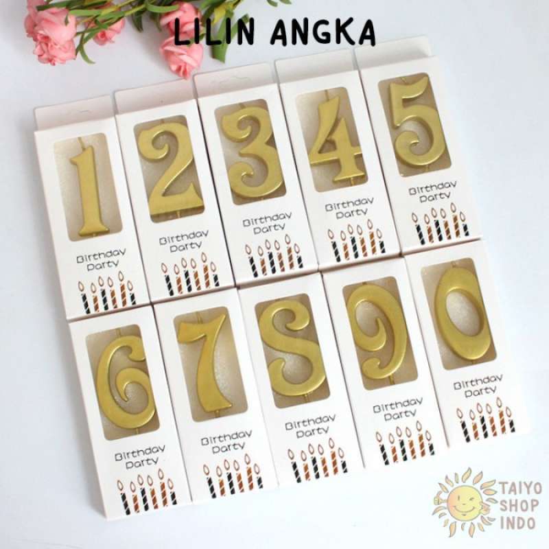 Promo Lilin Angka Elegant Box Besar Lilin Ulang Tahun Birthday Candle ...