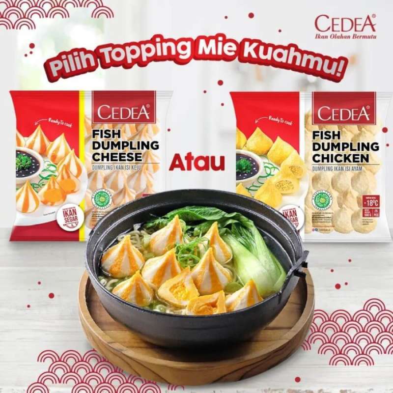 Promo Fish Dumpling Cheese Chicken Cedea - Bakso Ikan isi Keju / Ayam ...