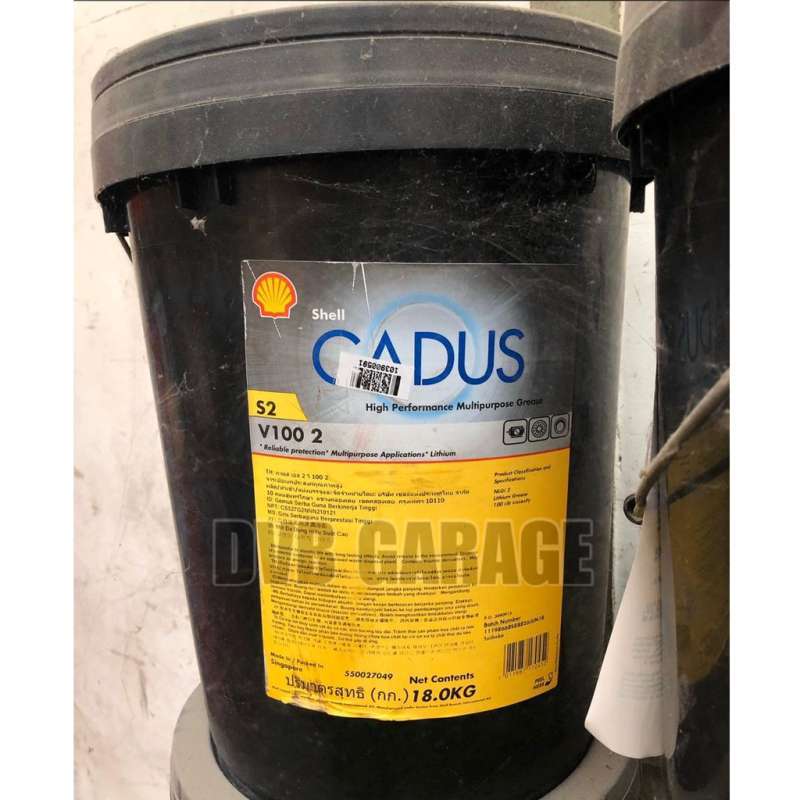 Promo Shell Gadus S2 V100 2 Grease - Kemasan Pail 18kg Gemuk Diskon 9% ...