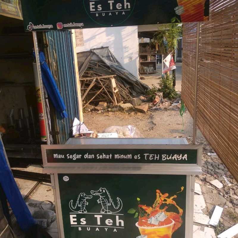 Jual Booth Portable Meja Lipat Dagang makanan minuman dengan pintu ...
