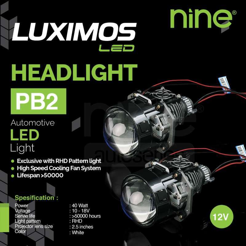 Jual LAMPU BILED MOTOR MOBIL 9NINE LUXIMOS PB2 BEAT VARIO AEROX 2.5 ...