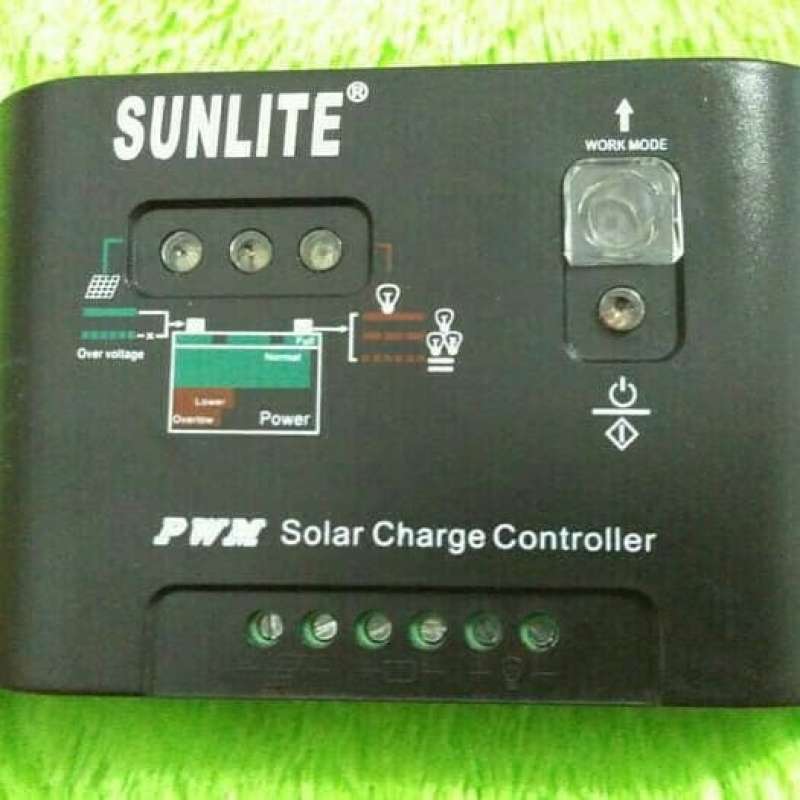 Promo Controller (voltage Regulator) Pwm Sunlite 10 Amper 12/24 Volt ...