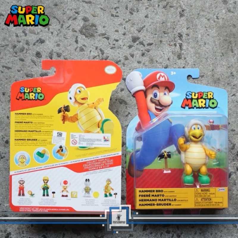 Promo Super Mario Hammer Bro 4 With Hammerbro Action Figure Artikulasi ...
