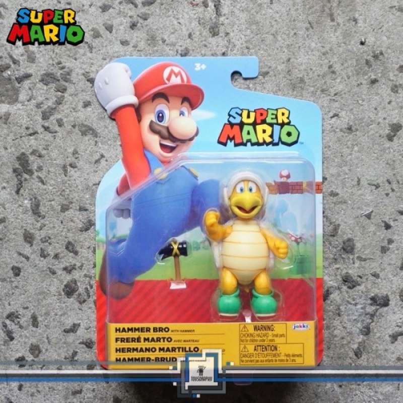 Promo Super Mario Hammer Bro 4 With Hammerbro Action Figure Artikulasi ...