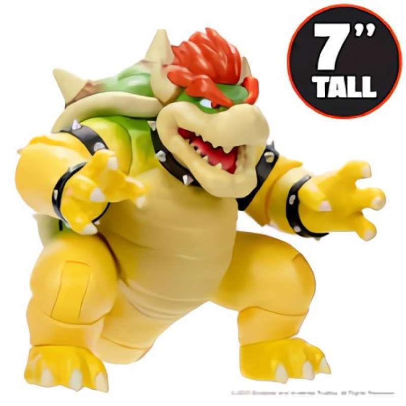 Jual The Super Mario Bros. Movie 7 inch Feature Bowser Action Figure di ...