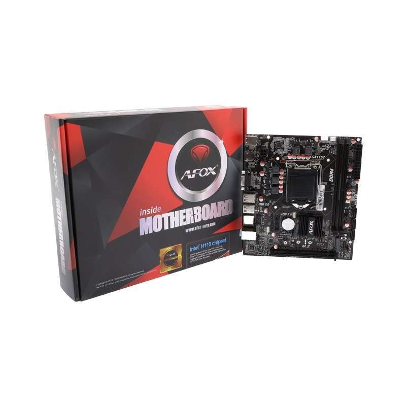 Promo Motherboard / Mobo Afox H110 Ddr4 Intel Lga 1151 - Afox Ih110d4 ...