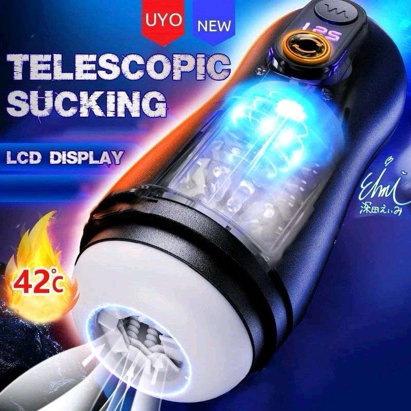 Jual Cup Masturbator Teleskopik Naik Turun Getar Pemanas Pengering ...