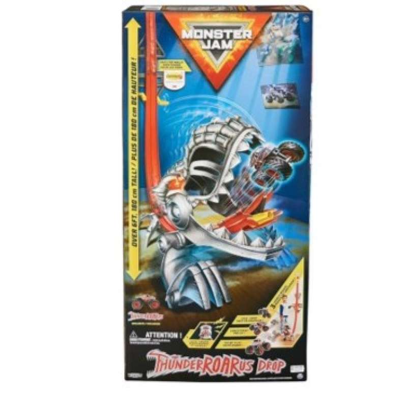 Promo Mainan Monster Jam Thunder Roarus Drop Playset Diskon 28% Di ...
