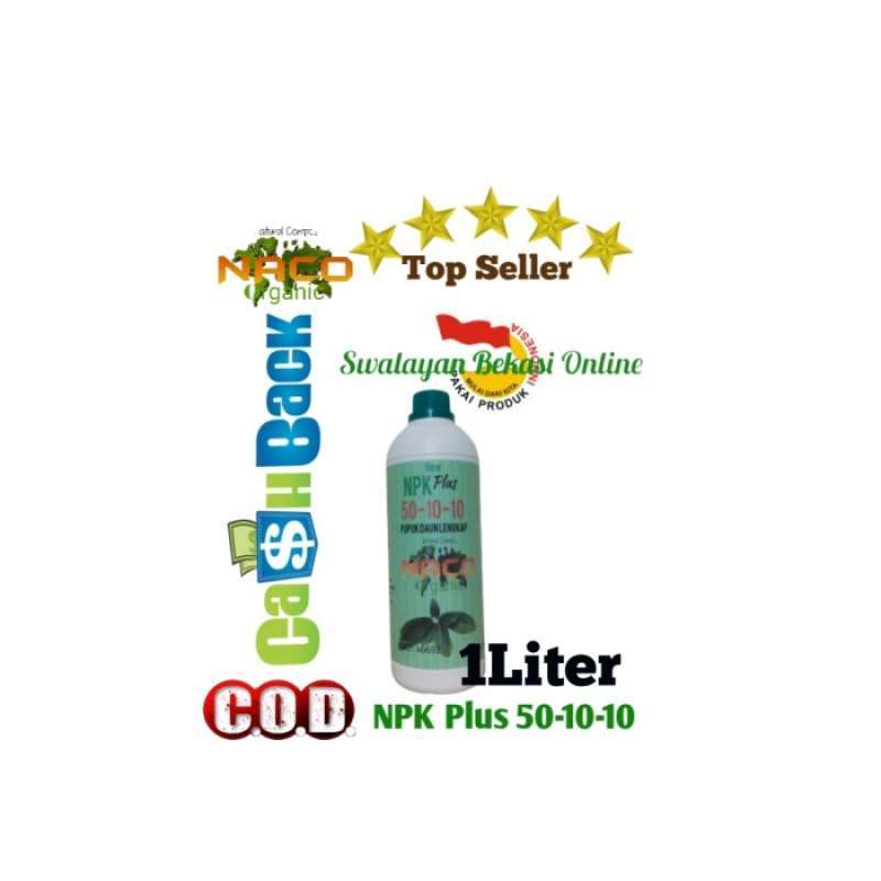 Promo NPK Cair 50-10-10, Pupuk Daun Lengkap, NPK Cair 50-10-10 isi 1ltr Diskon 33% di Seller ...