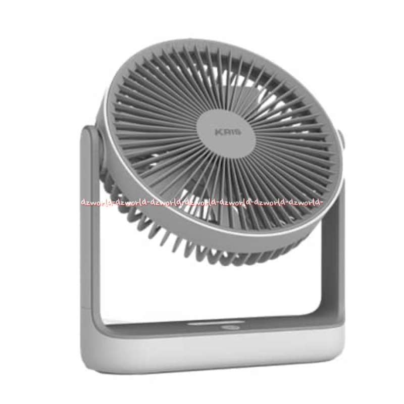 Jual Kris 3-in-1 Rechargeable Fan Light Portable Kipas Angin Putih Abu ...